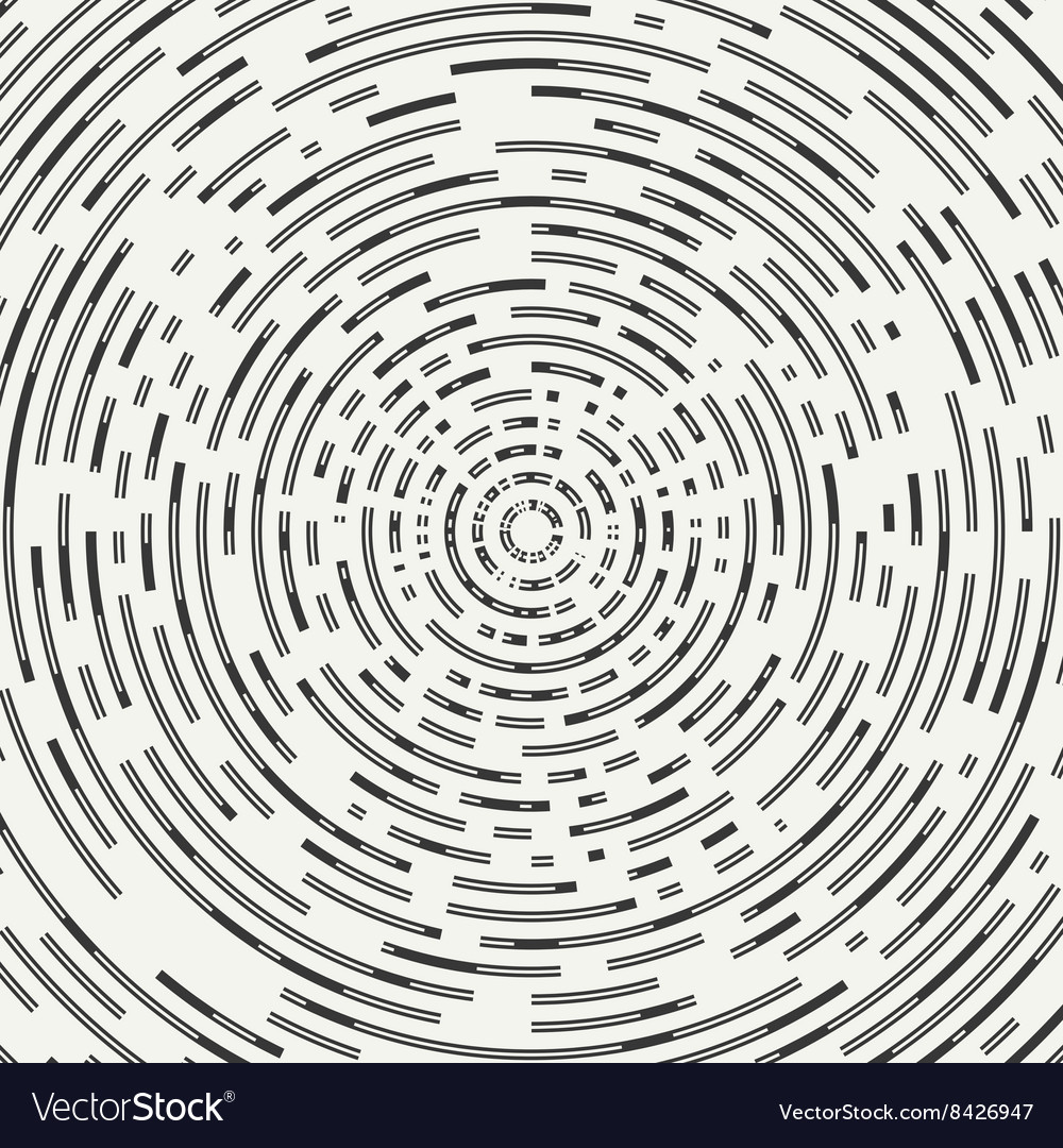 Abstract Segmented Geometric Circle Shape Radial Vector Image