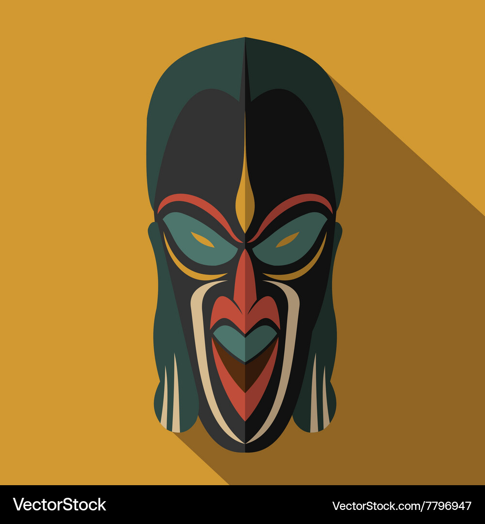 African ethnic tribal mask Royalty Free Vector Image