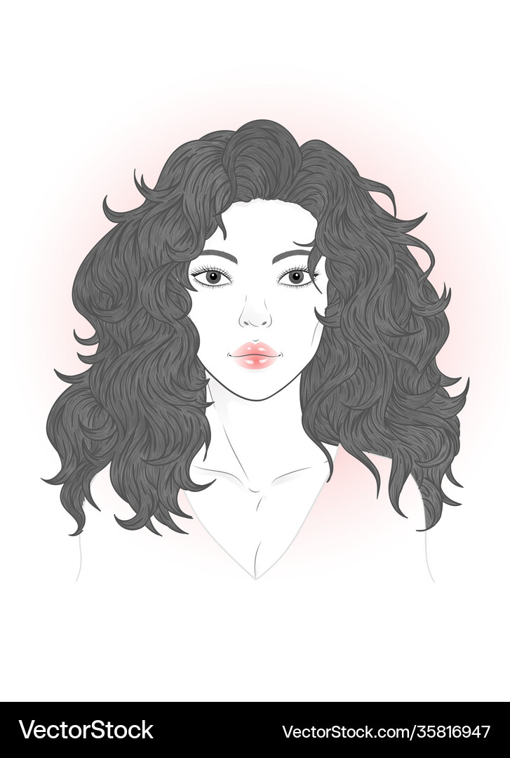 Beautiful young woman Royalty Free Vector Image