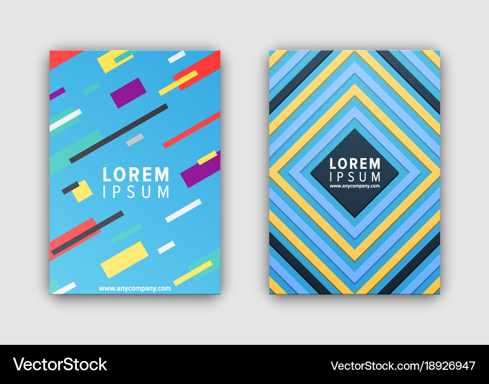 Closeup of covers collection Royalty Free Vector Image