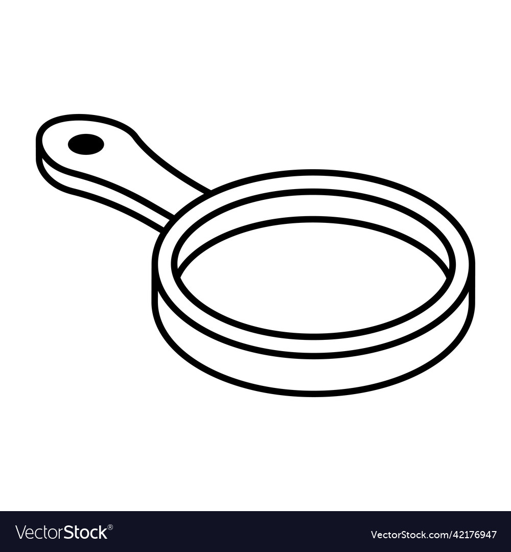 Frying pan Royalty Free Vector Image - VectorStock