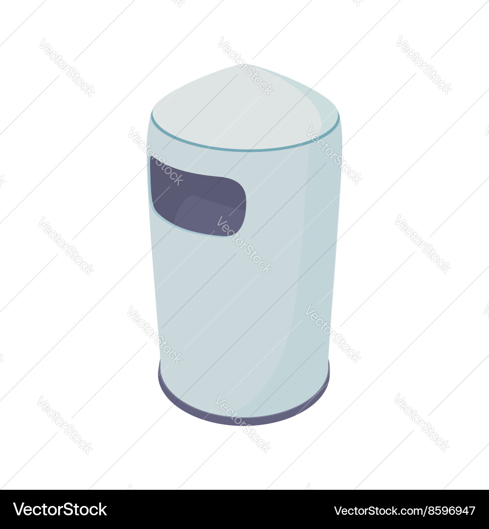 Outdoor bin icon cartoon style Royalty Free Vector Image