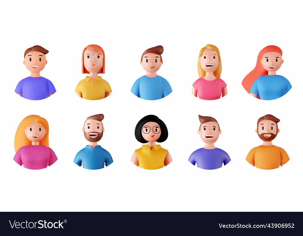 3d render human Royalty Free Vector Image - VectorStock