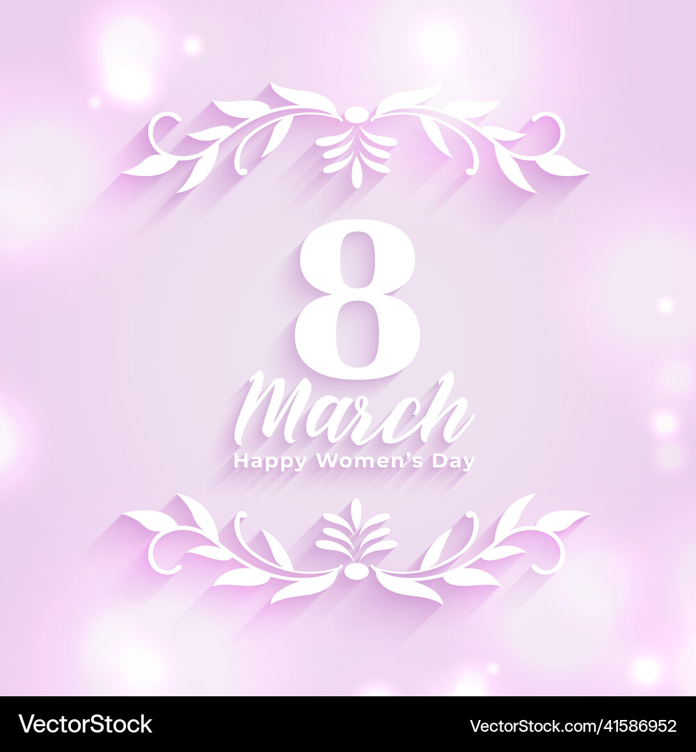 8th march womens day poster design Royalty Free Vector Image