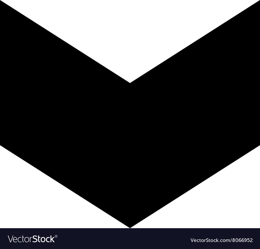 Direction down flat icon Royalty Free Vector Image