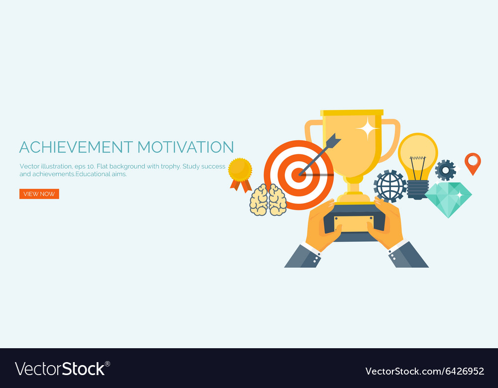 Flat header Target and Royalty Free Vector Image