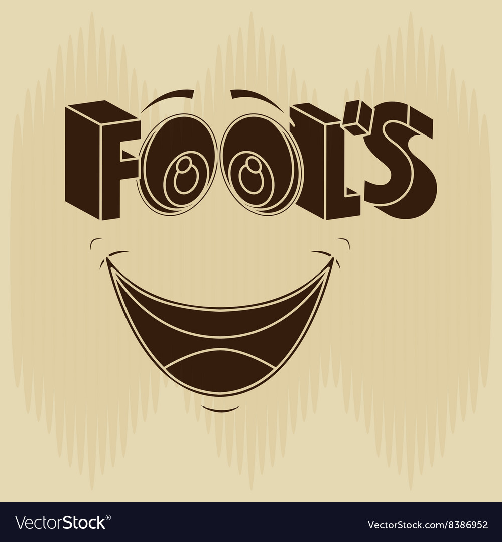 Fools day design Royalty Free Vector Image - VectorStock