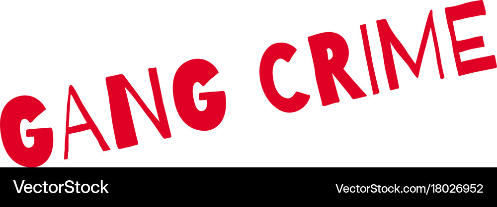 Gang crime rubber stamp Royalty Free Vector Image