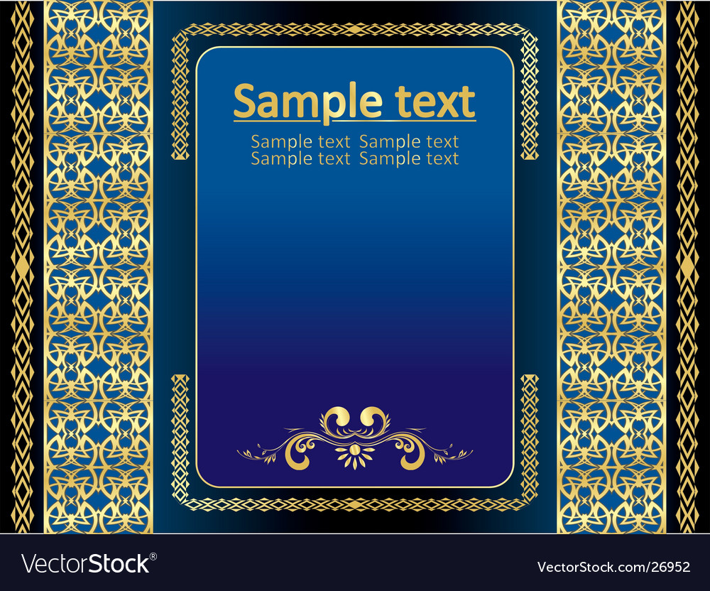 Gold pattern Royalty Free Vector Image - VectorStock