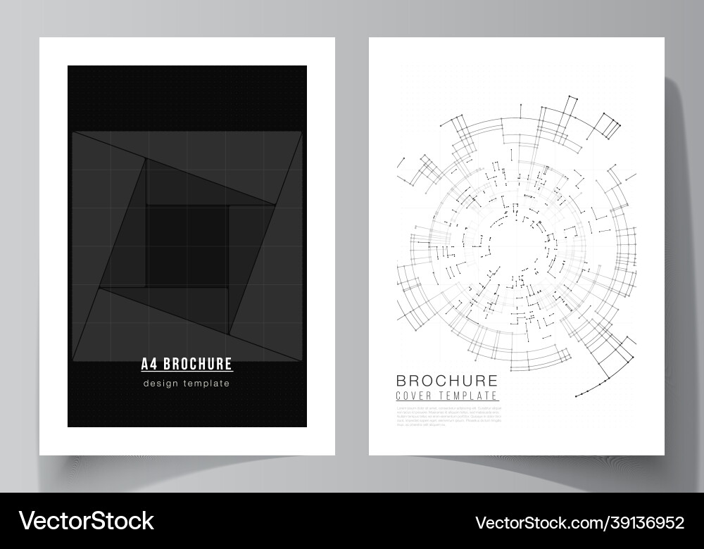 Layout of a4 cover design templates Royalty Free Vector