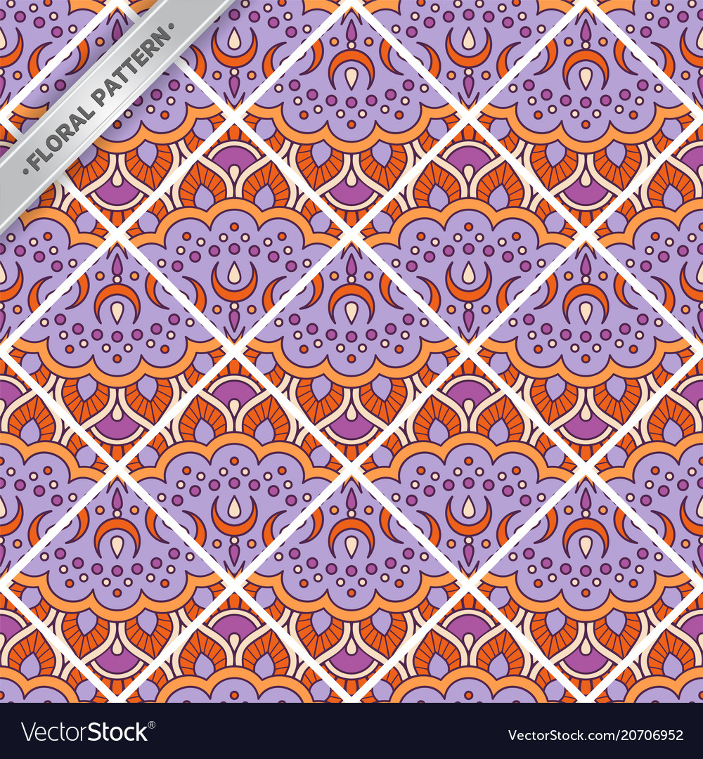 Seamless pattern tile Royalty Free Vector Image