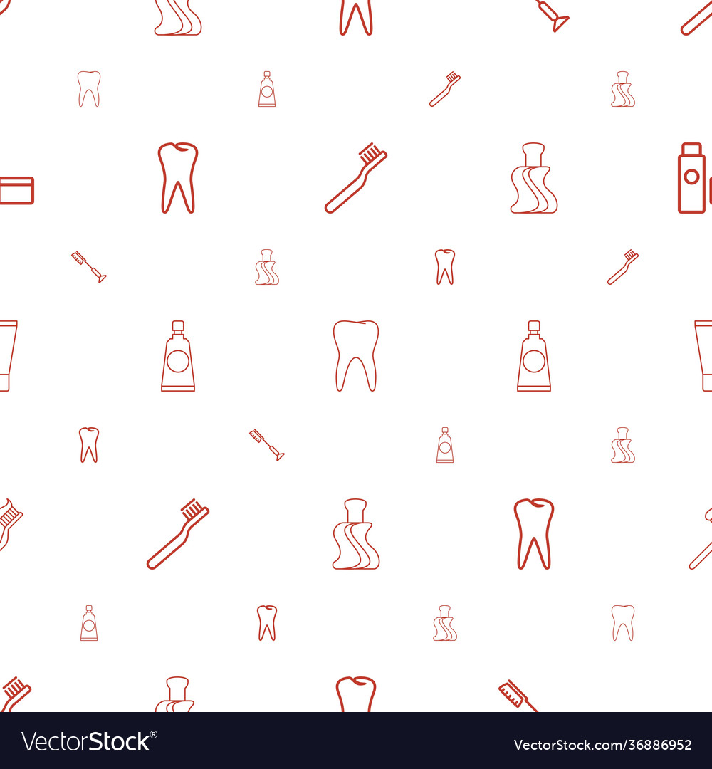 Toothpaste icons pattern seamless white background - Stock Image ...
