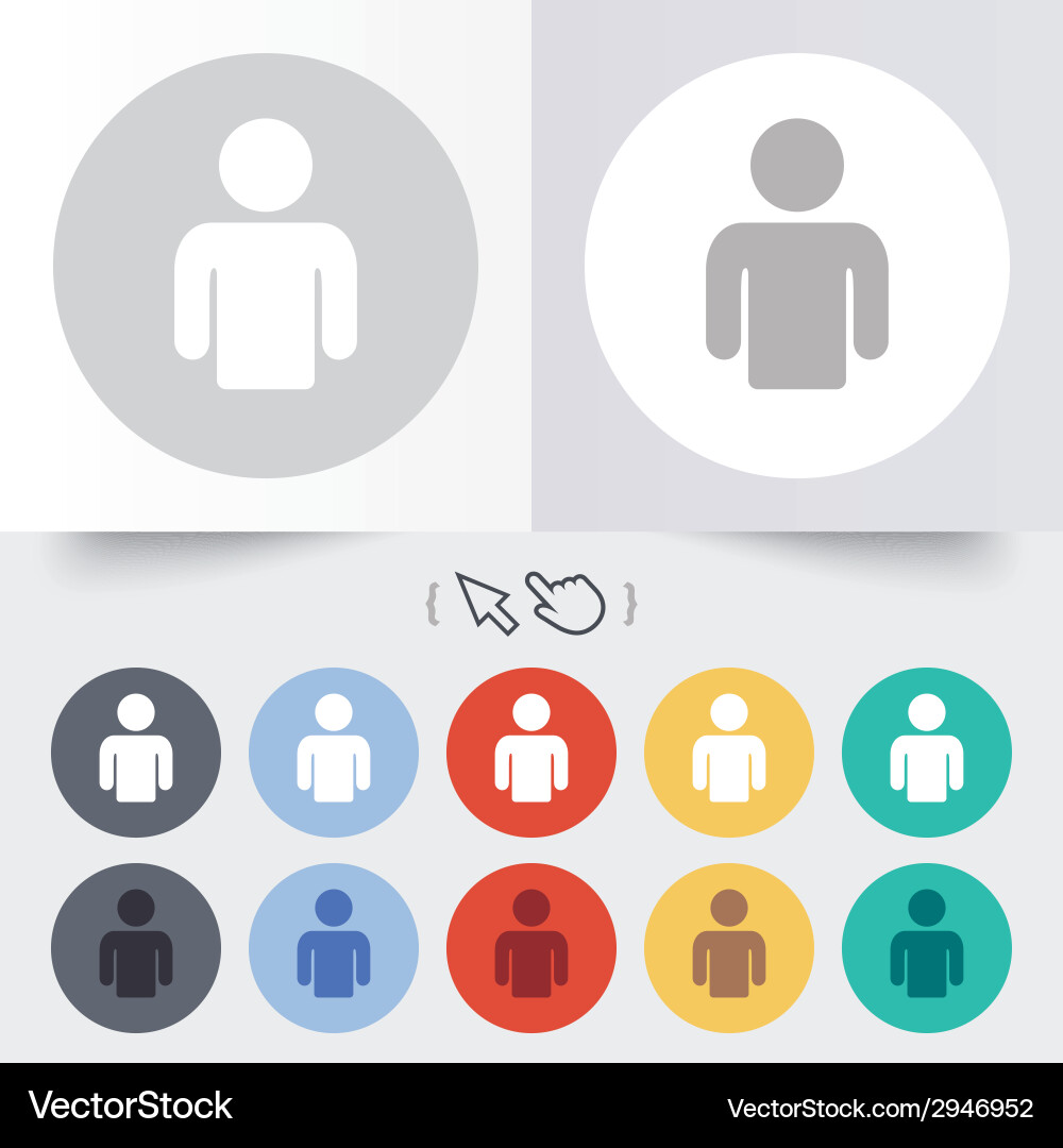 User sign icon person symbol Royalty Free Vector Image