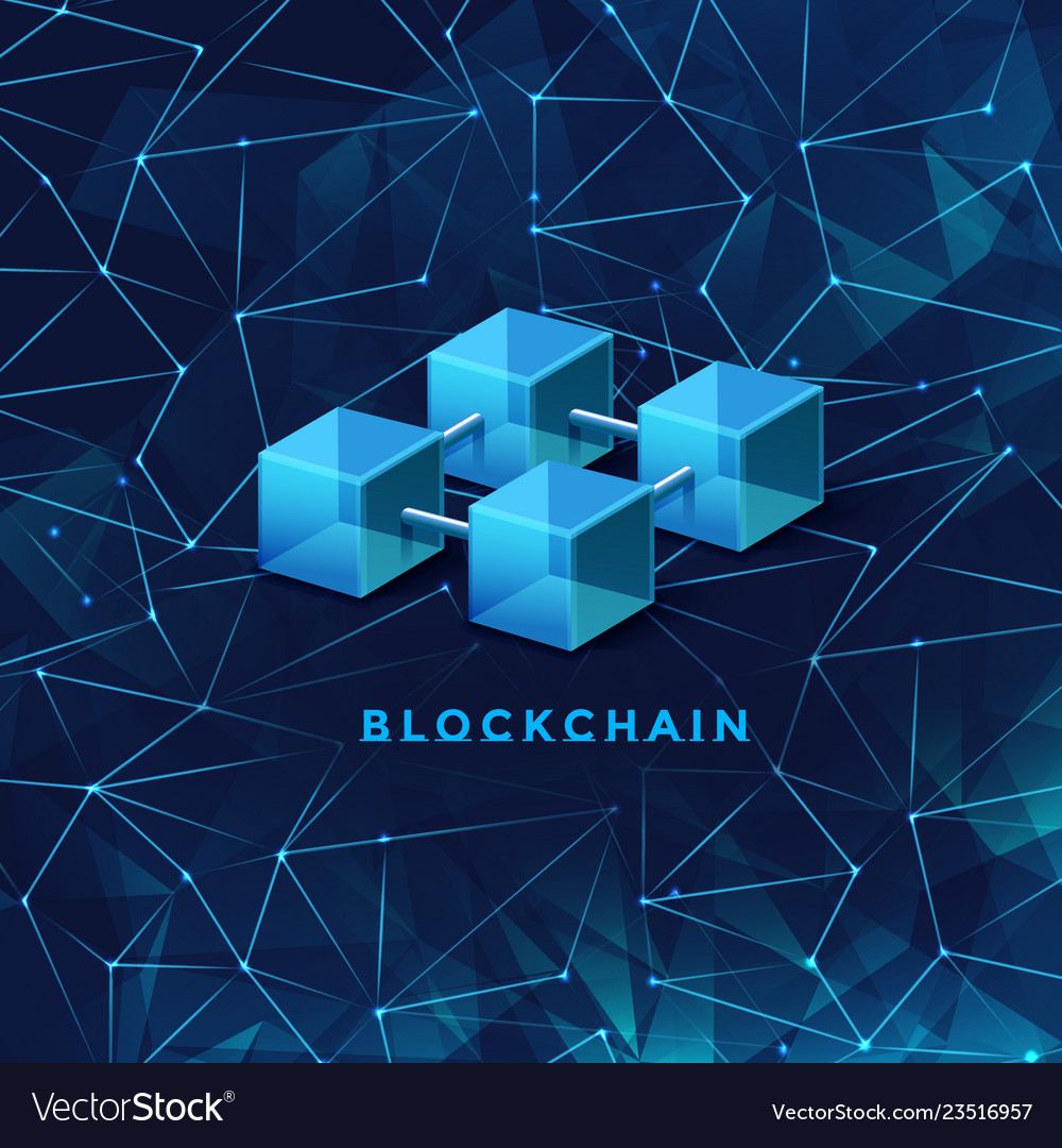 Blockchain technology concept block chain database