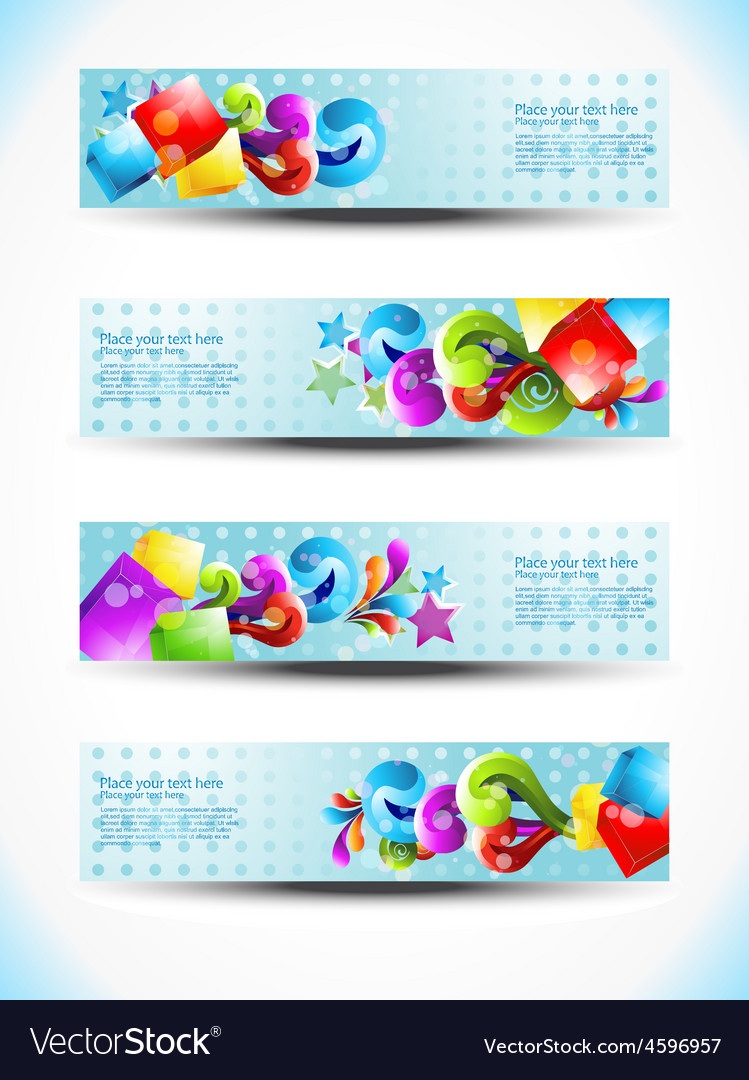 Header design Royalty Free Vector Image - VectorStock