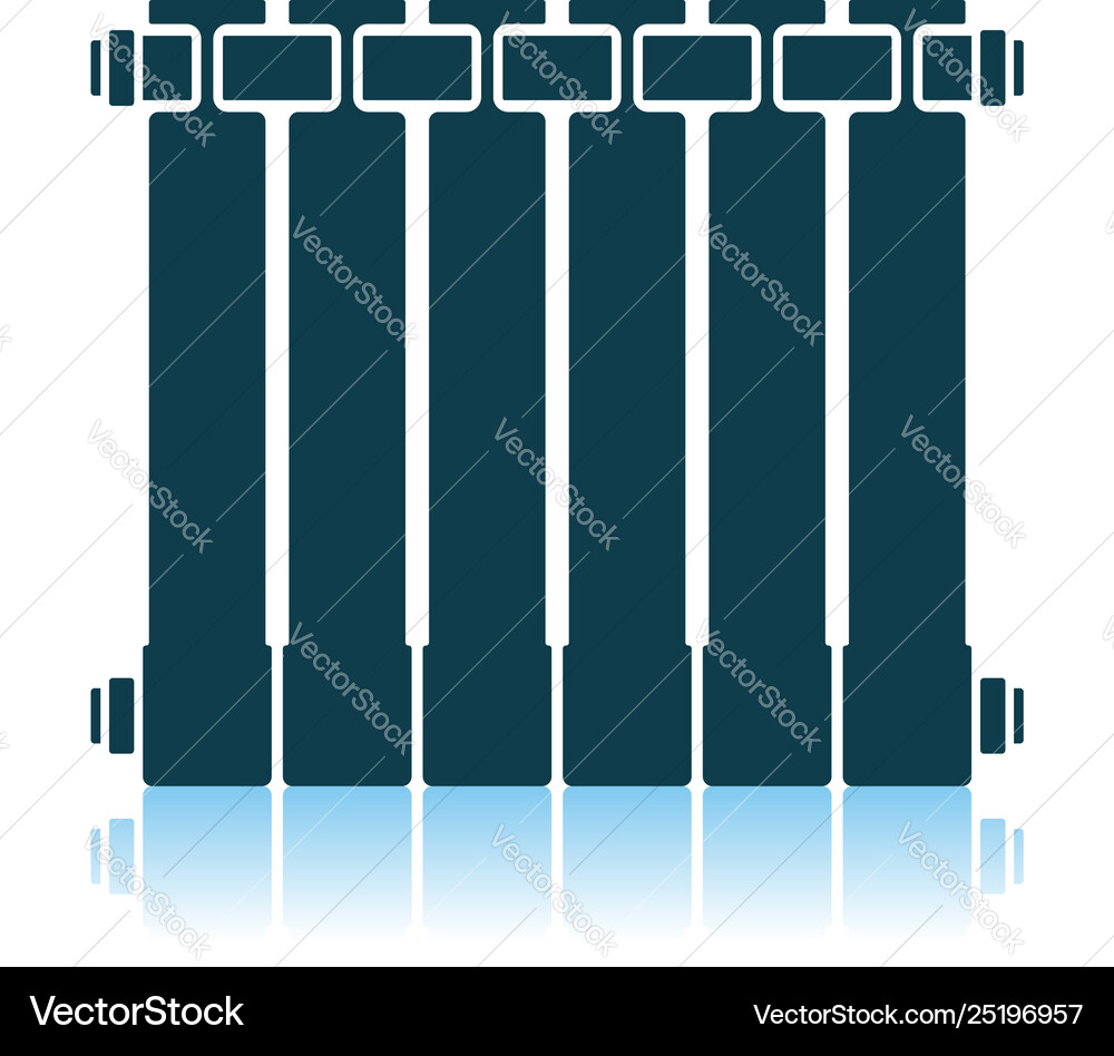 Icon of radiator Royalty Free Vector Image - VectorStock