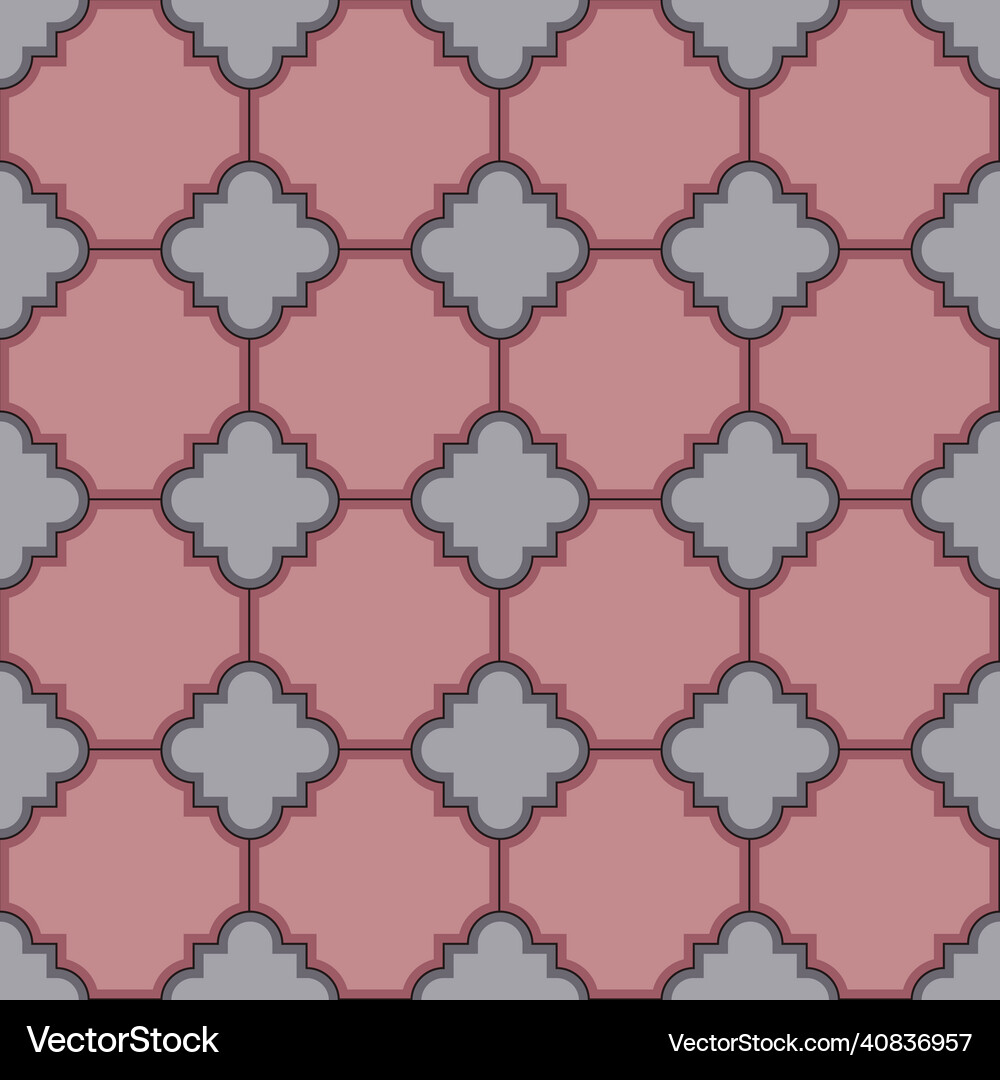 Seamless background colored paving tiles top view Vector Image
