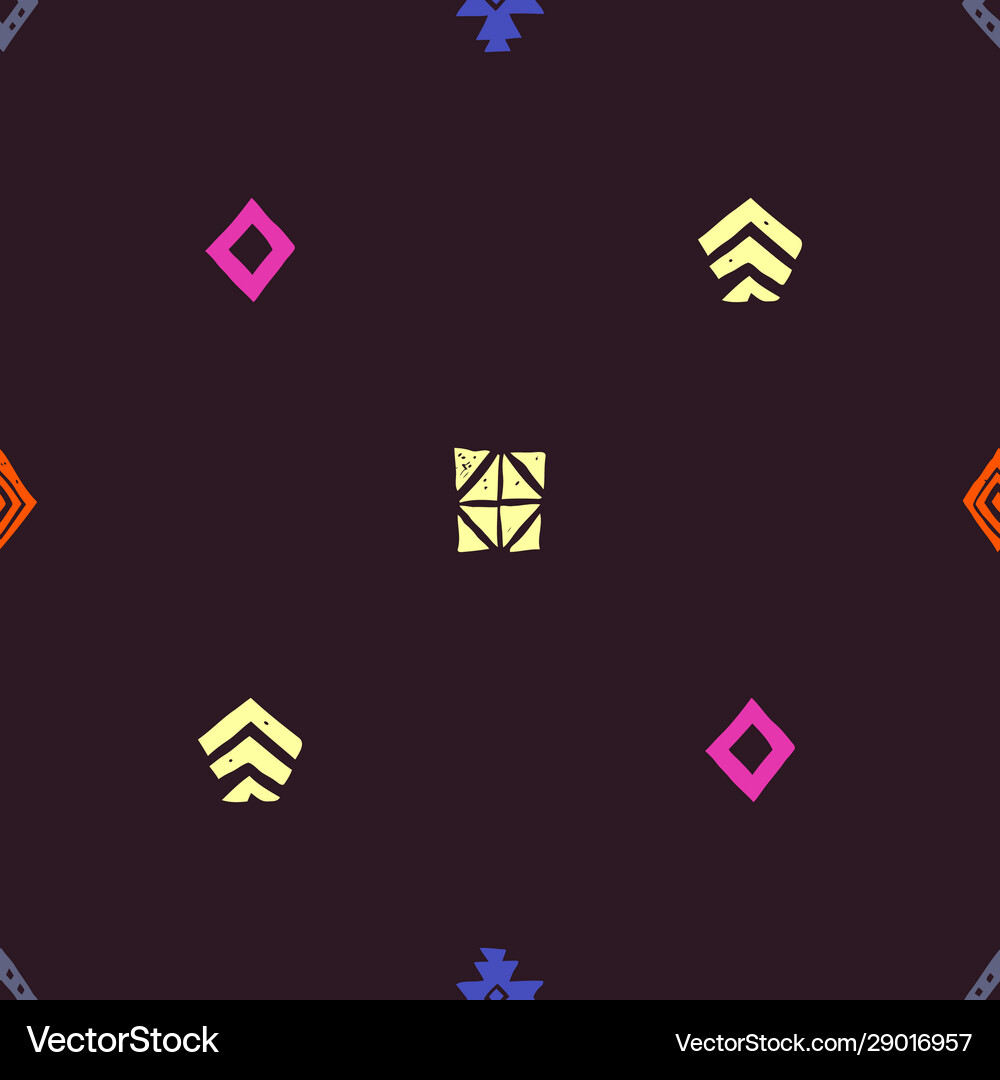 Seamless ethnic pattern tribal abstract Royalty Free Vector