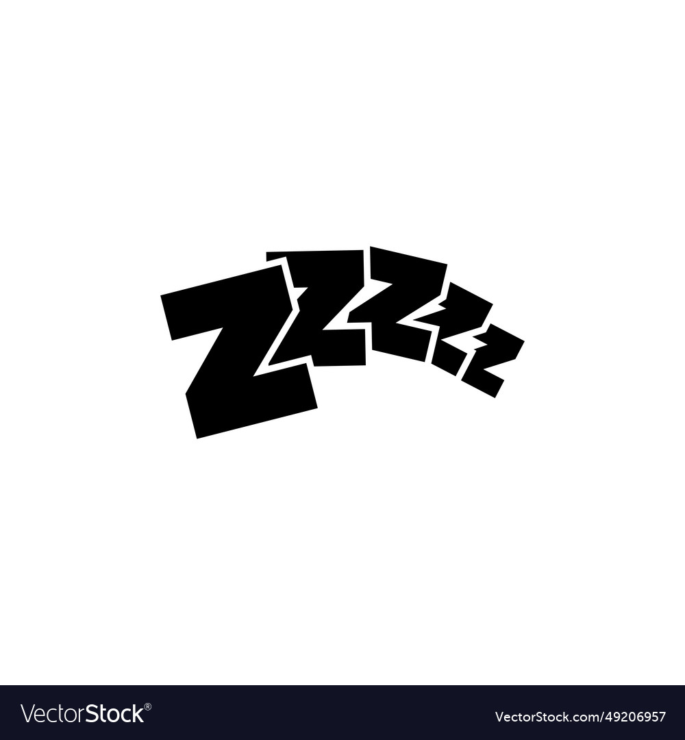 Zzz Clip Art Zzz Icon, Sleeping, Snore Sleeping Night Sign Icon Vector