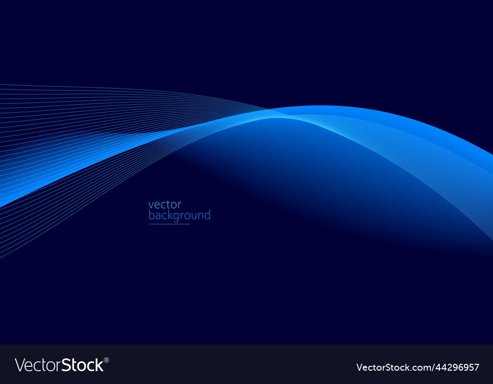 Smooth flow of wavy shape with gradient abstract Vector Image