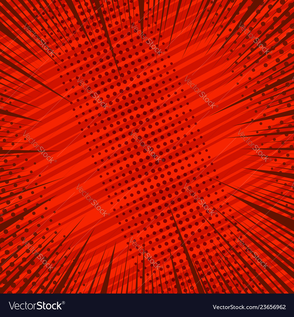 Comic red bright template Royalty Free Vector Image