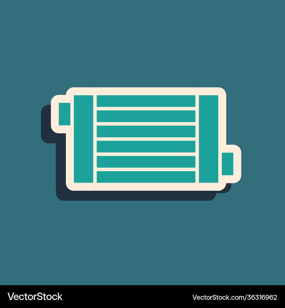 Green car radiator cooling system icon isolated Vector Image