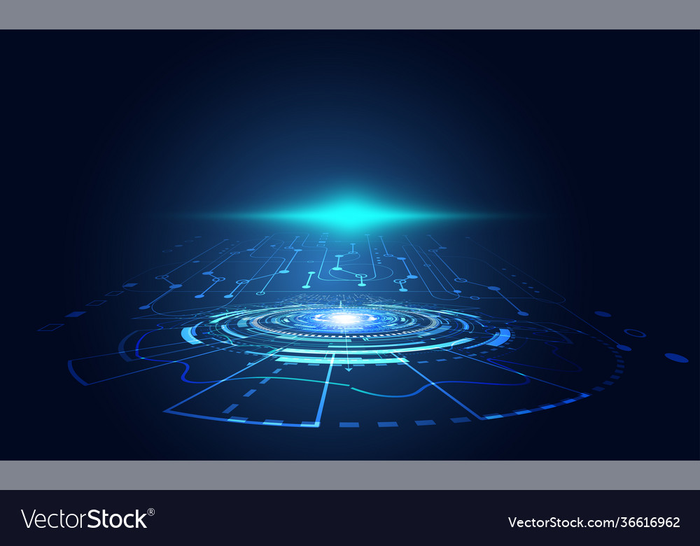 Modern abstract network science connection Vector Image