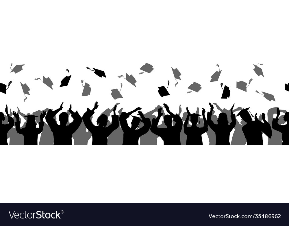 Seamless pattern graduates throw square Royalty Free Vector