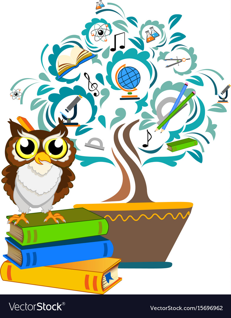 Study tree free Royalty Free Vector Image - VectorStock