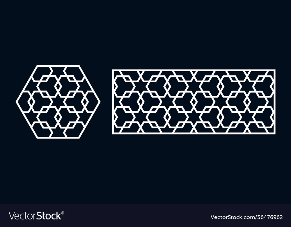 Templates islamic pattern Royalty Free Vector Image