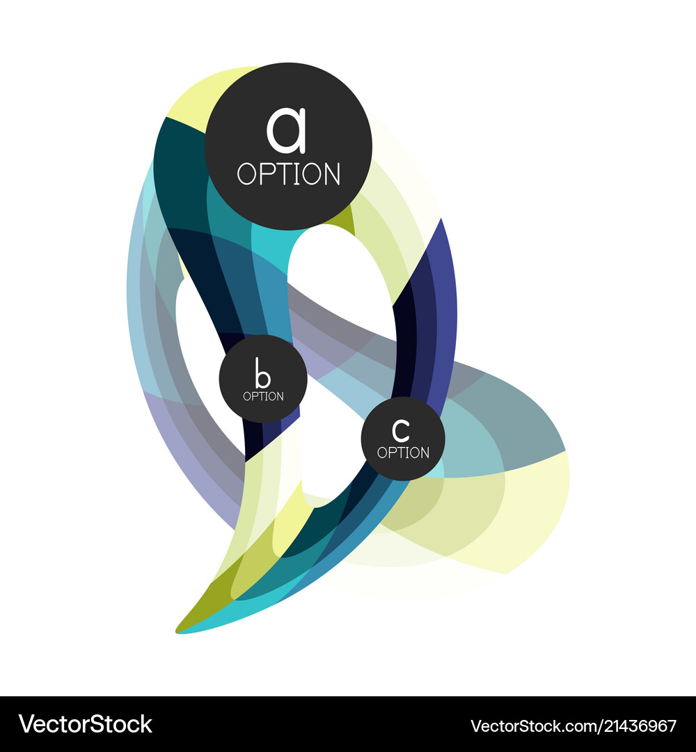 Abstract colorful geometric option infographics Vector Image