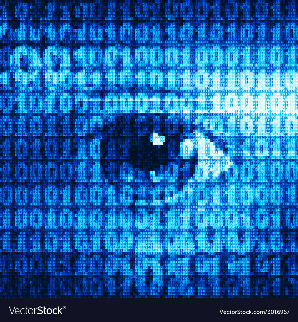 Binary eye Royalty Free Vector Image - VectorStock