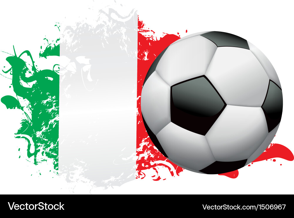 Italy Soccer Grunge Royalty Free Vector Image - VectorStock