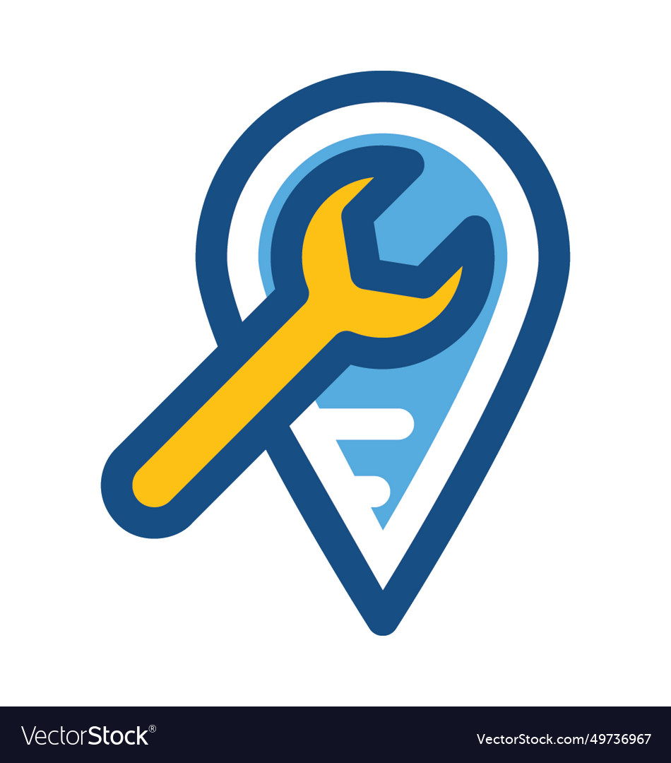 Map setting colored icon Royalty Free Vector Image