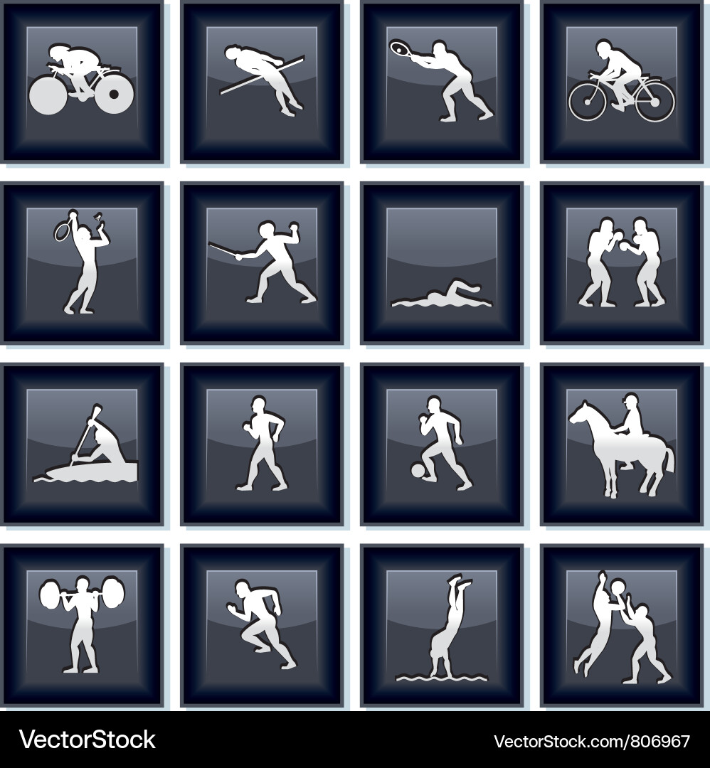 Olympiad sport icons Royalty Free Vector Image