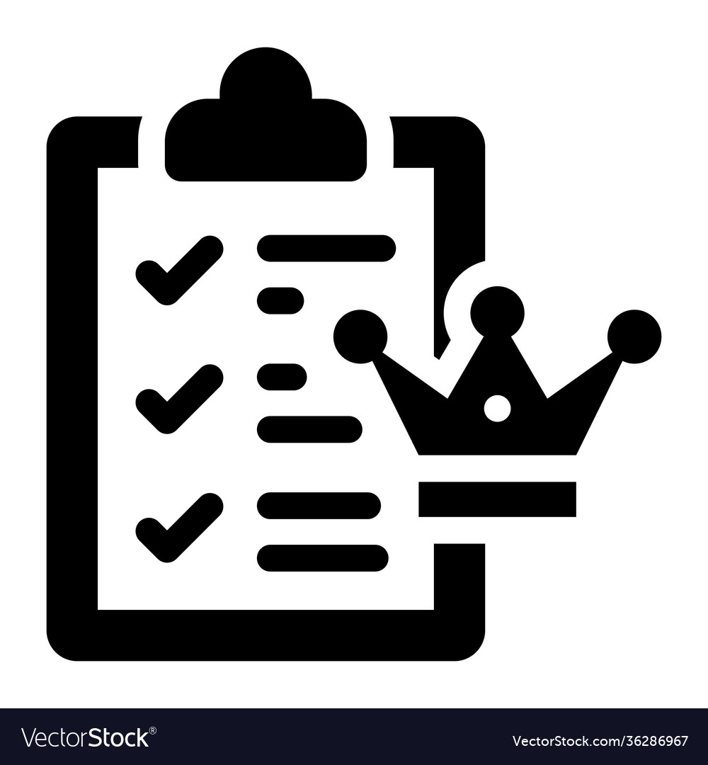 Quality checklist Royalty Free Vector Image - VectorStock