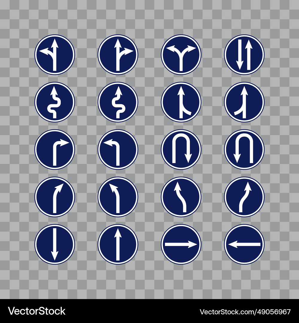 Road traffic sign graphic design Royalty Free Vector Image