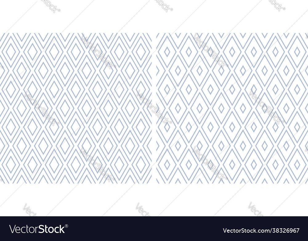 Seamless diamonds patterns Royalty Free Vector Image