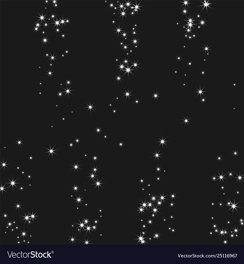 Silver Falling Confetti Stars Royalty Free Vector Image