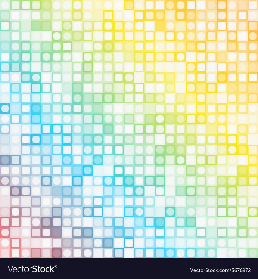 Abstract square pixel mosaic background Royalty Free Vector