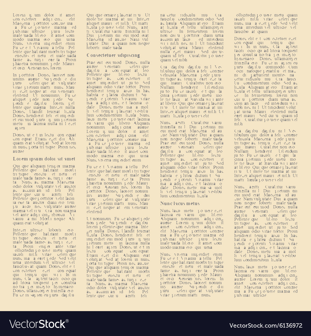 Newspaper Royalty Free Vector Image - VectorStock