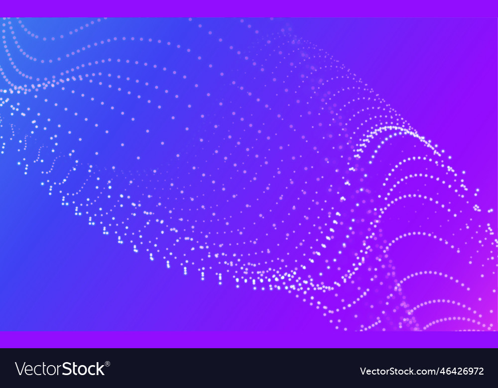 Particles liquid dynamic flow Royalty Free Vector Image