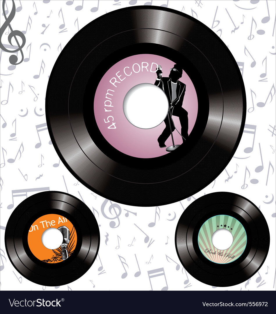 Record labels Royalty Free Vector Image - VectorStock