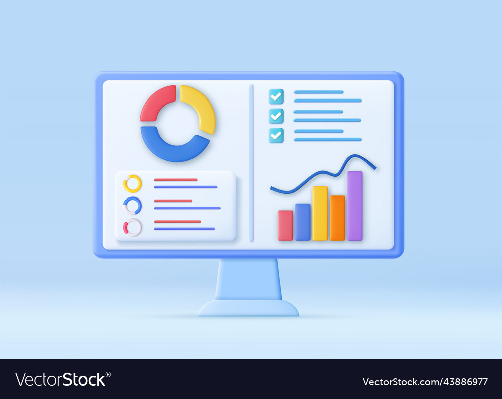 3d seo optimization Royalty Free Vector Image - VectorStock