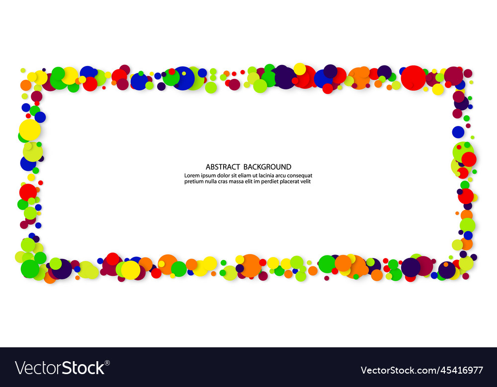 Abstract white geometric background colorful Vector Image Abstract white geometric background colorful Vector Image