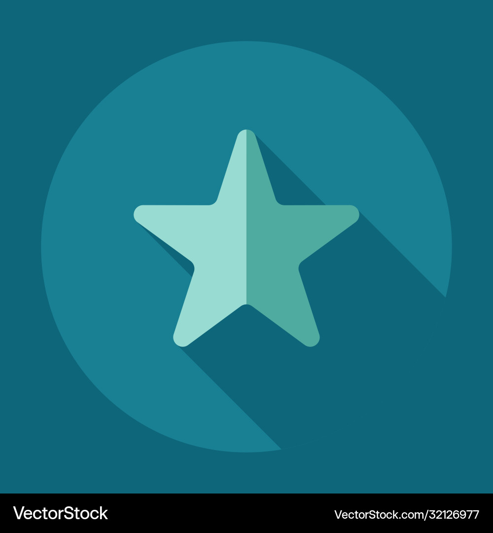 Flat modern design with shadow icons star Vector Image