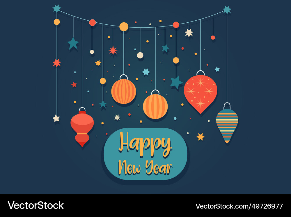 For the new year Royalty Free Vector Image - VectorStock