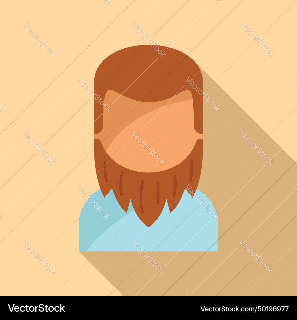 Model male portrait icon flat individual Vector Image