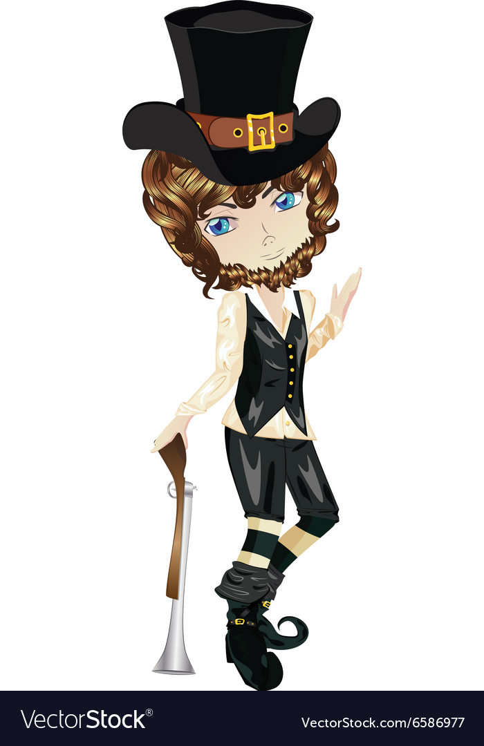 Pilgrim boy Royalty Free Vector Image - VectorStock