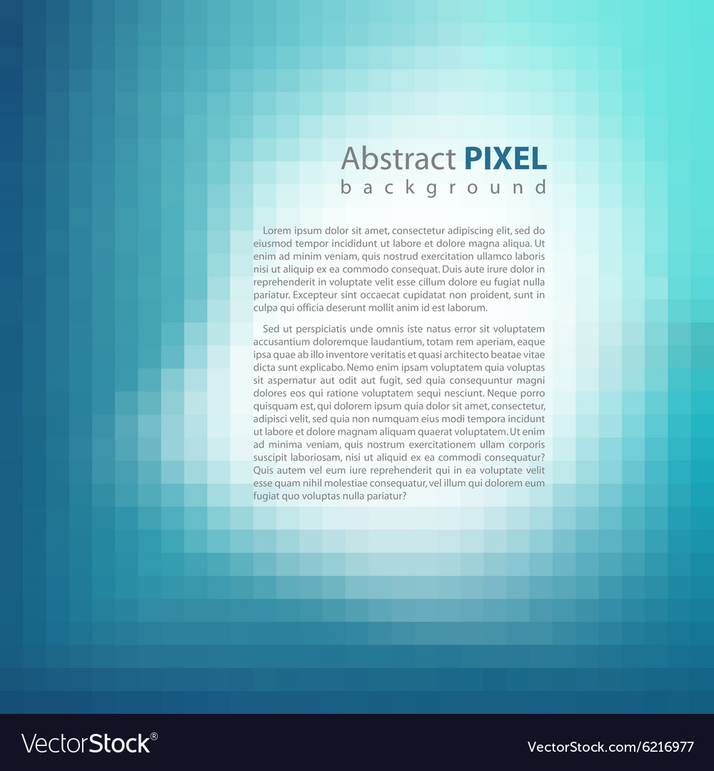Pixel blue background Royalty Free Vector Image